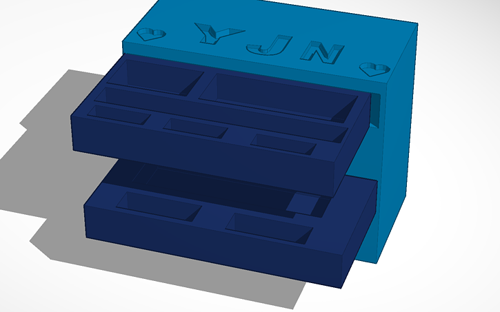 3D design YNJ jewlery box | Tinkercad