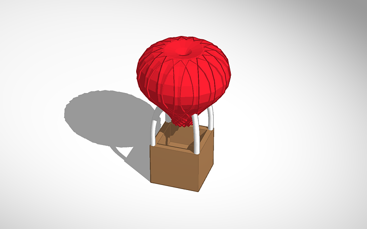 3D design Hot-Air Balloon - Tinkercad