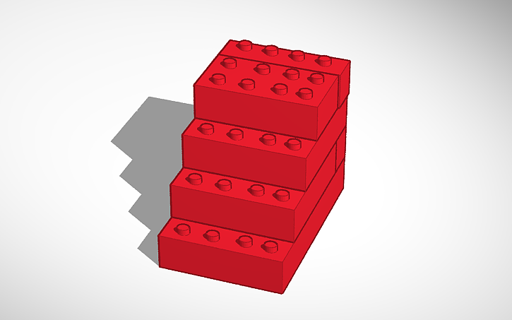 3D design lego stair case | Tinkercad