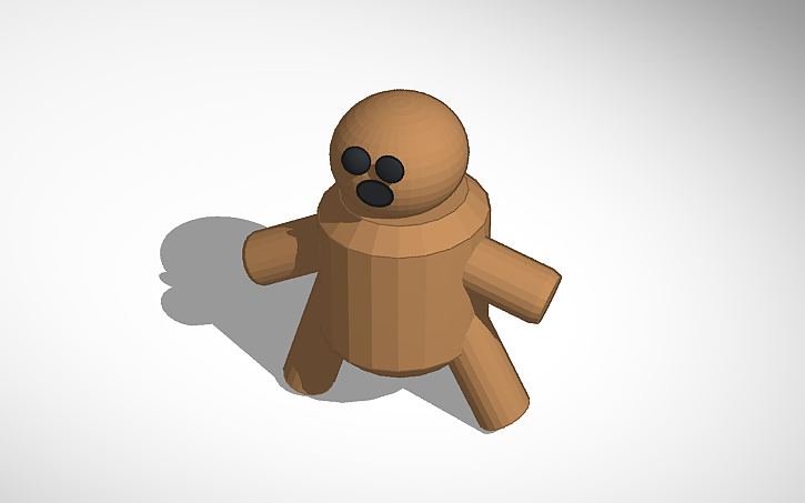 3D design bear - Tinkercad