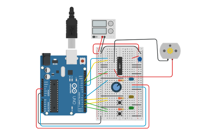 Circuit Design Lab Transistors Motors Part F H Bridge Tinkercad
