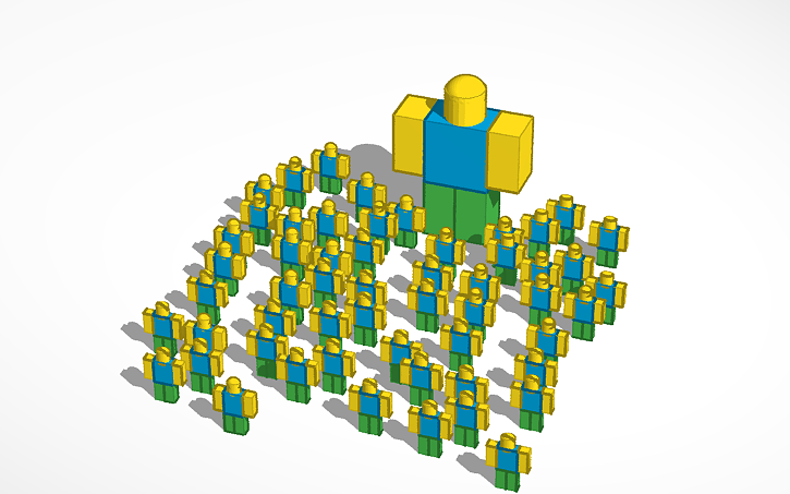 3D design Noob Army - Tinkercad