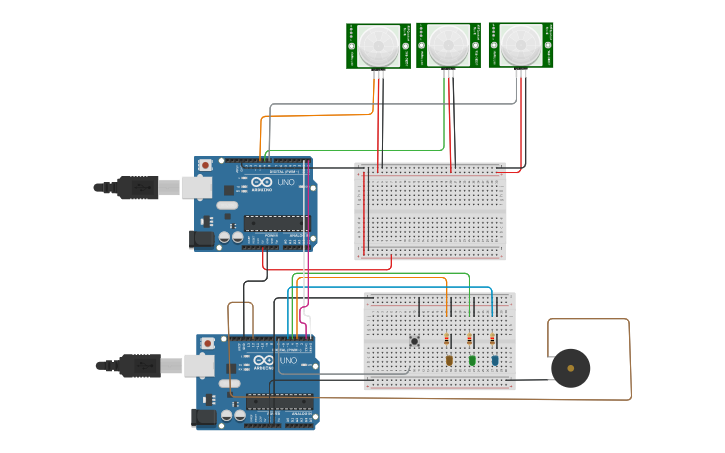 Circuit design Baby Monitor - Assignment 1 - Tinkercad