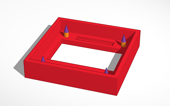 3D design OLED Bezel - Tinkercad