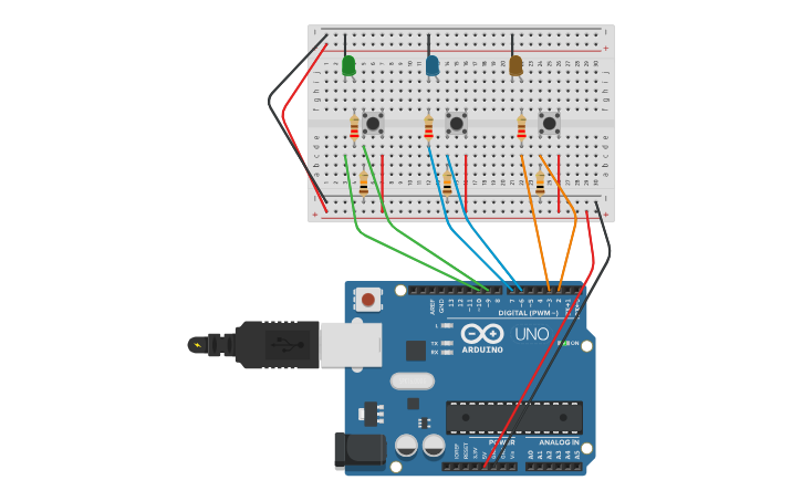 Circuit design practica 9 - Tinkercad