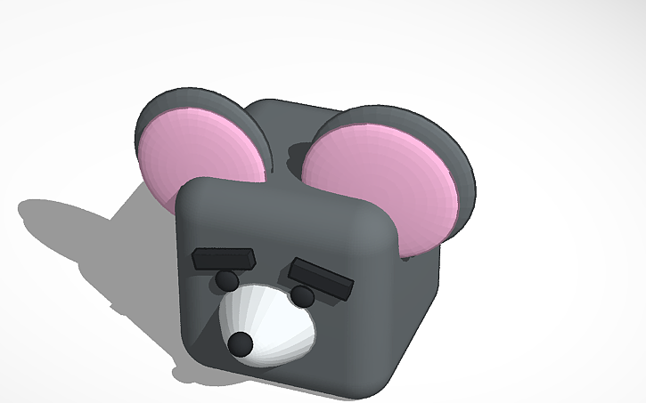 3D design Blocky Mouse | Tinkercad