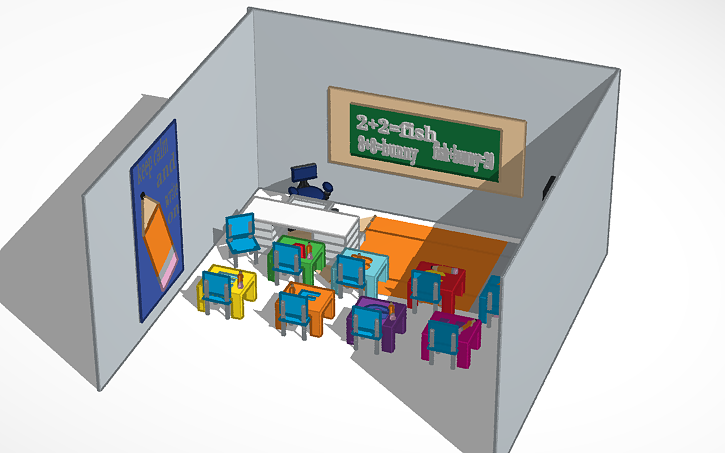 3d Design School Classroom Tinkercad