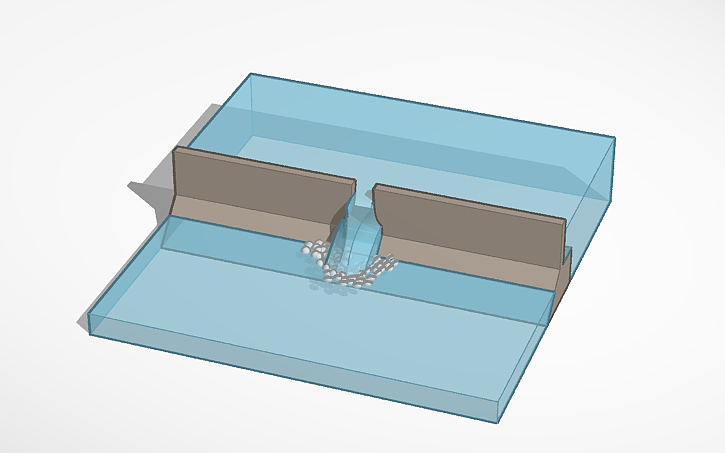 3D design Sutro Proportional Weir - Tinkercad