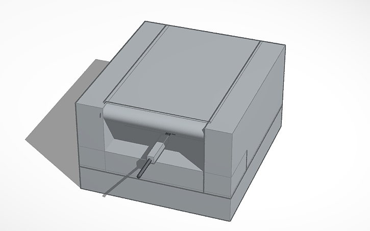 3D design machine gun bunker (Simple) - Tinkercad