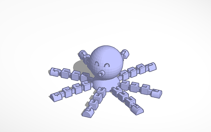 3D design octopus - Tinkercad