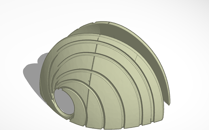 3D design Obito face mask - Tinkercad