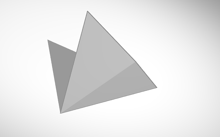 3D design Tetrahedron - Tinkercad