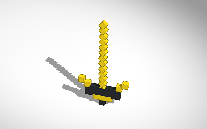 3D design royal guardian sword - Tinkercad