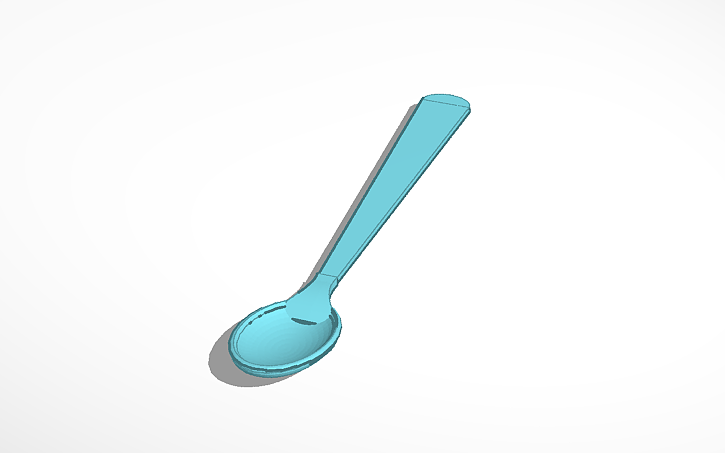 3D design Baby Spoon Duplicate Item - Tinkercad