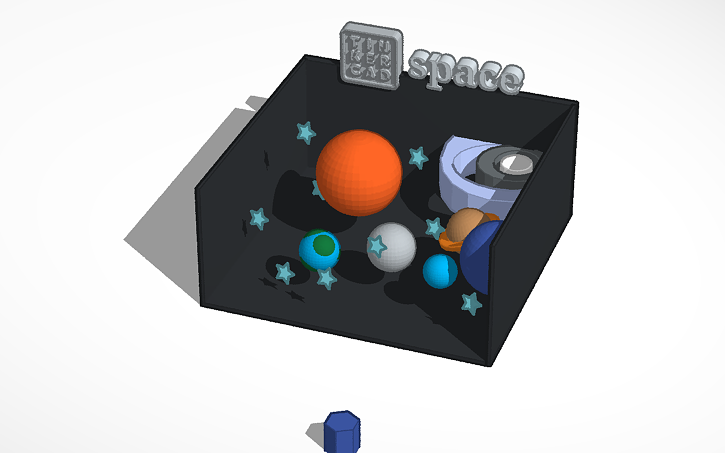 3D design 우주(Space) - Tinkercad