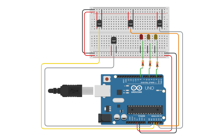 Circuit design Arduino Lab-TMP | Tinkercad