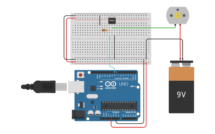 Circuit design Montage 1 | Tinkercad