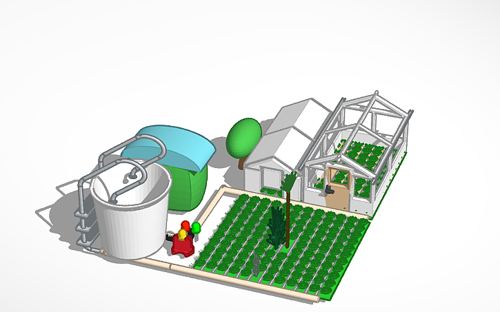 3d Design Prototipo Del Sistema De Riego Tinkercad