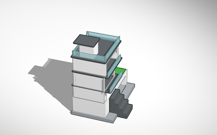 3D design Modern House | Tinkercad