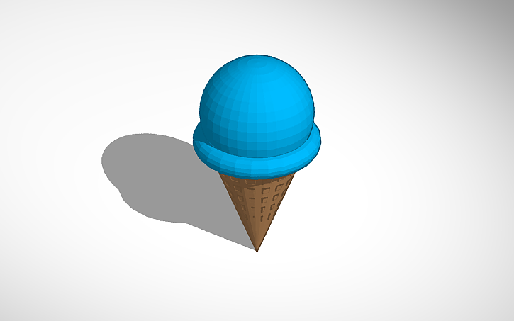 3D design ice cream - Tinkercad