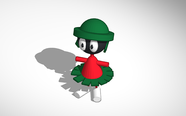 3D design Marvin the Martian - Tinkercad