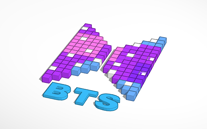 3D design BTS LOGO - Version 3 | Tinkercad