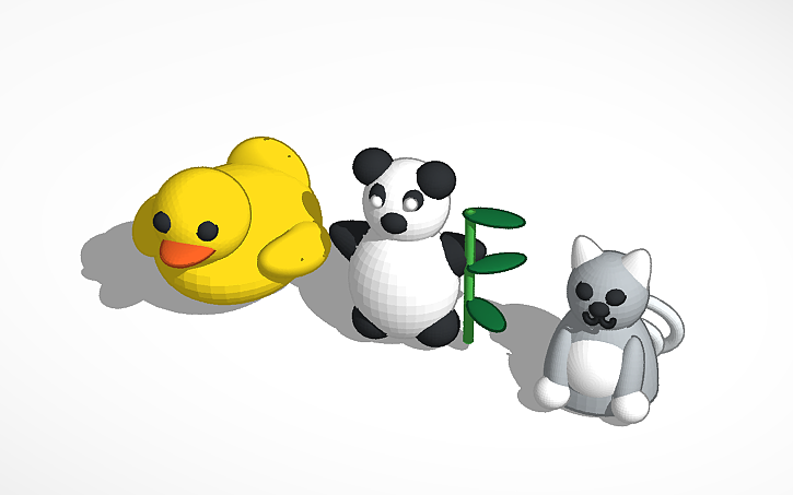 3D design Animales - Tinkercad