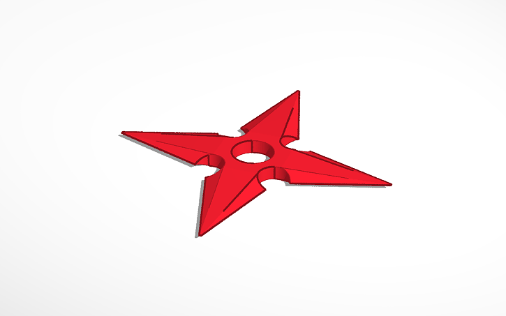 3D design Throwing Star - Tinkercad