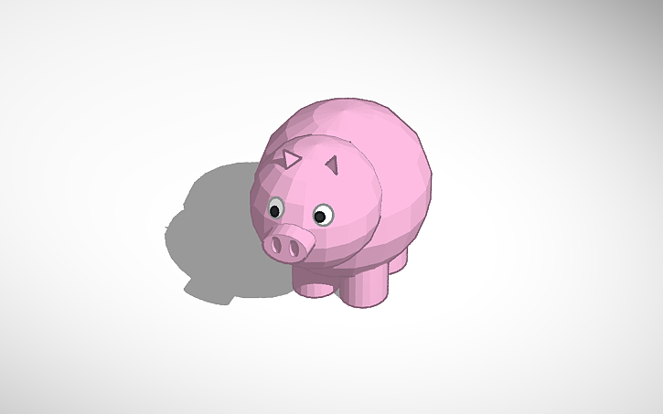 3D design Pig - Tinkercad