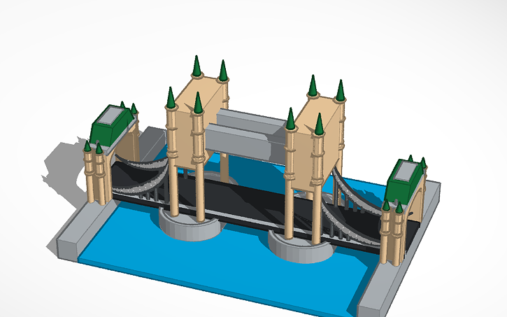 3D design Bridge - Tinkercad