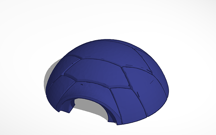 3D design Squishy turtle shell - Tinkercad
