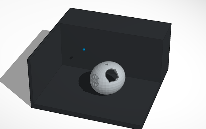 3D design Death star being re-built (use 3-D to see what I mean ...