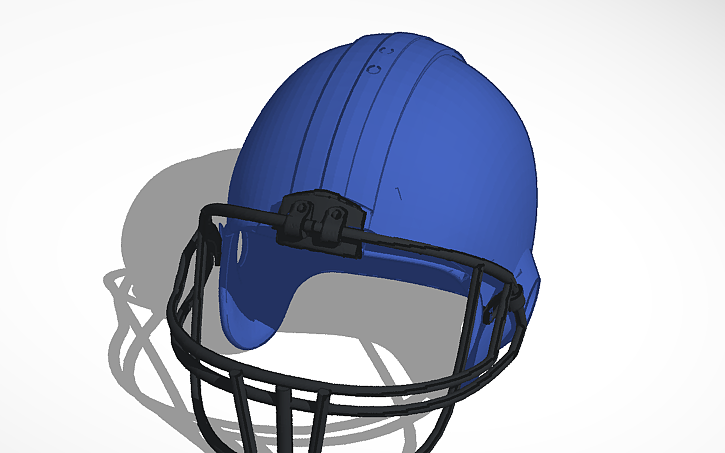 3D design Football Helmet - Tinkercad
