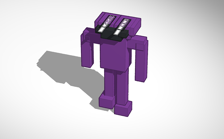 3D design purple guy - Tinkercad