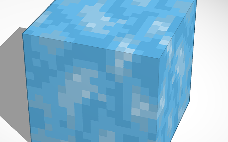 3D design Copy of Minecraft Ice Block - Tinkercad