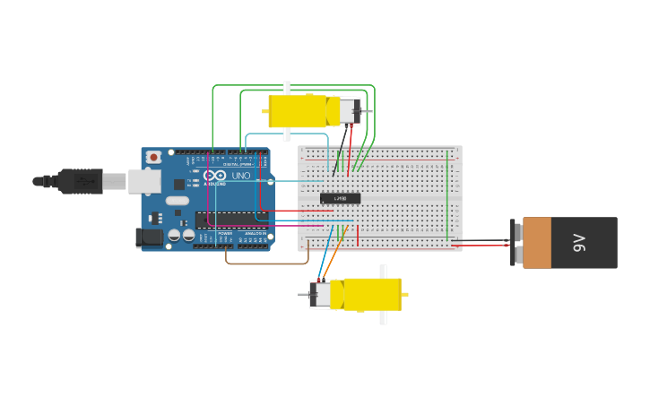 Circuit design Prática 7 | Tinkercad