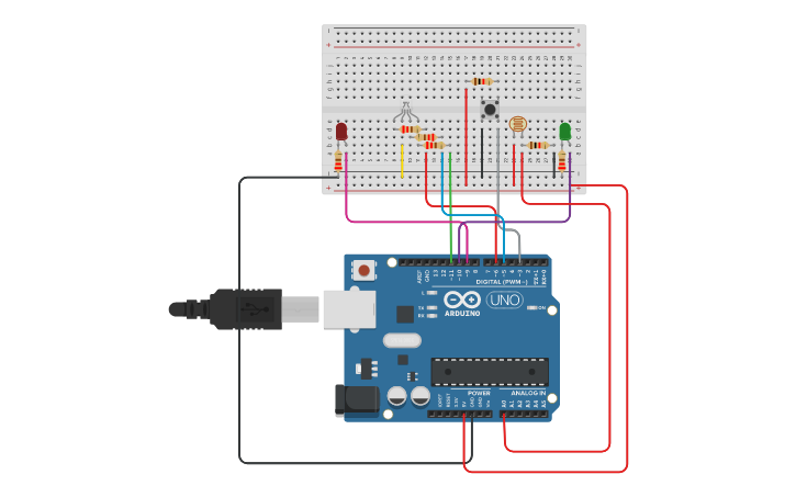 Circuit design Projekat IoT - Tinkercad
