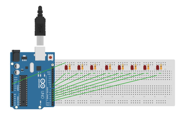 Circuit Design Led Control Serial Monitor Tinkercad