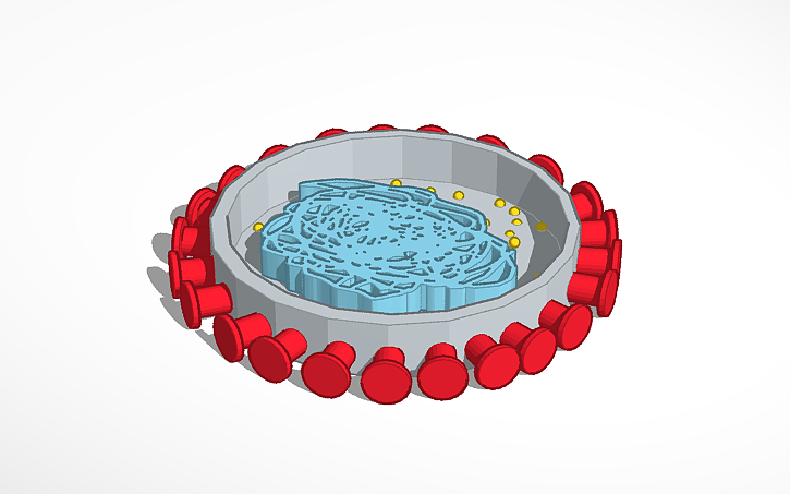 3D design Inside a coronavirus | Tinkercad