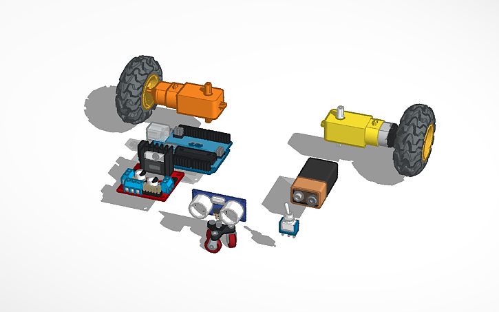 3D design robo car - Tinkercad