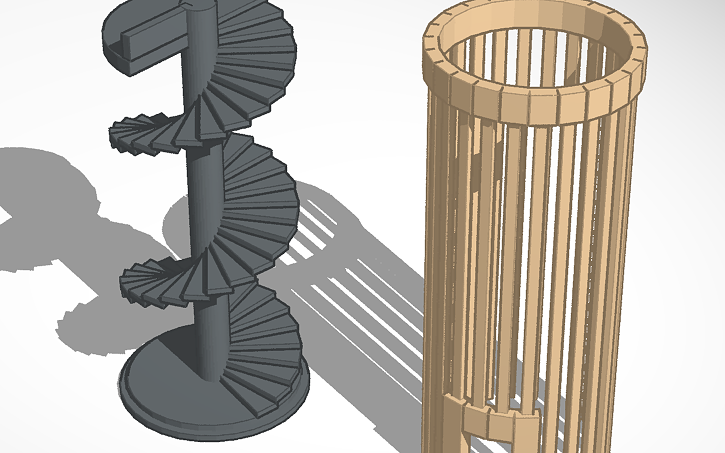 3D design towers - Tinkercad