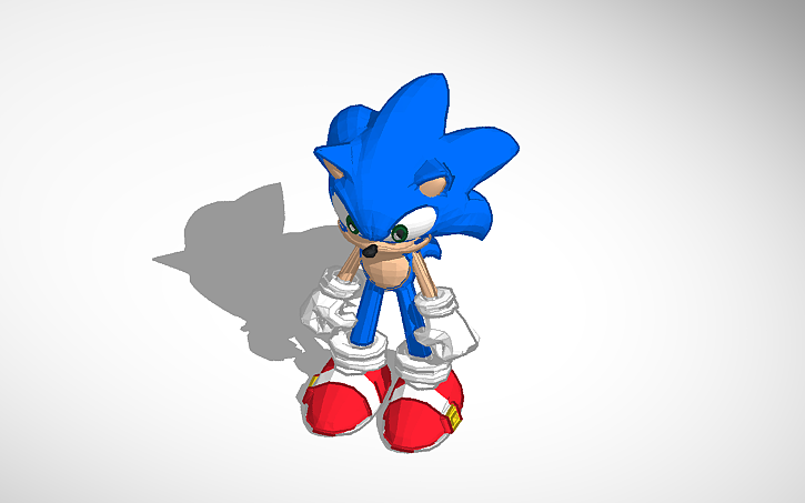 3D design Sonic project two in progress | Tinkercad