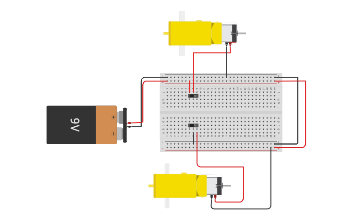 Circuit design CIRCUITO CON MOTORREDUCTORES PAG 13_LESLIE VARGAS - Tinkercad