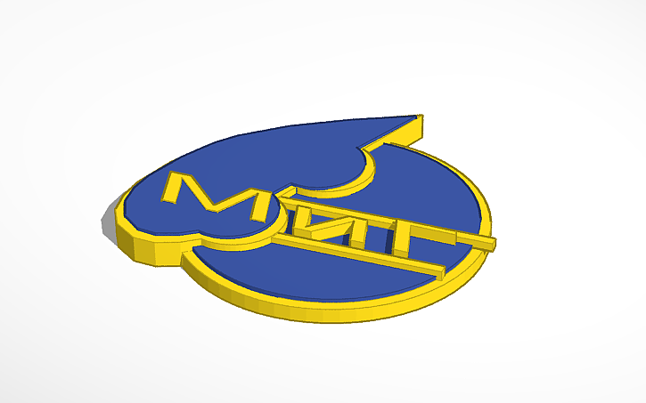 3D design MiG logo - Tinkercad