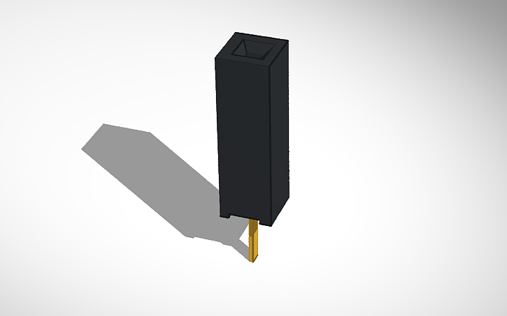 3D design Pin Header Female - Tinkercad
