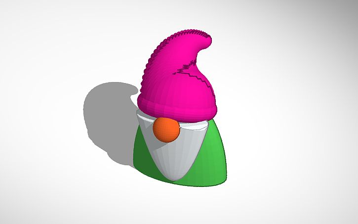 3D design gnome - Tinkercad
