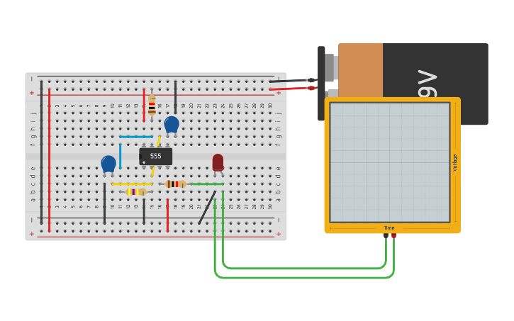 Circuit Design 555 Timer Tinkercad