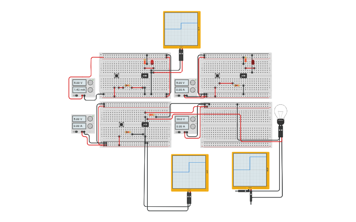 Circuit design optoacoplador - Tinkercad