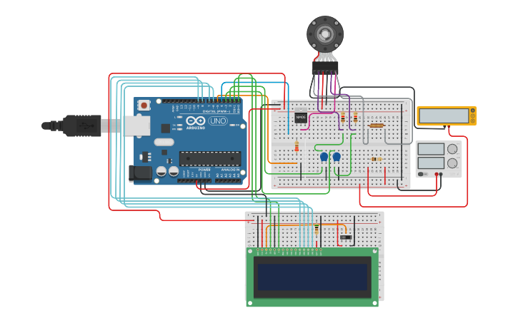 6 Tinkercad Two Dc Motor With Encoder Using Arduino Uno Youtube