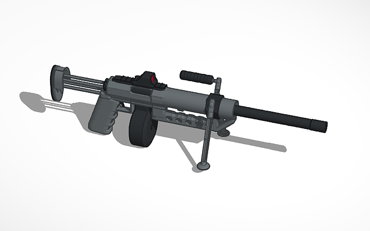 3D design G12 Light Support Assault Rifle - Tinkercad